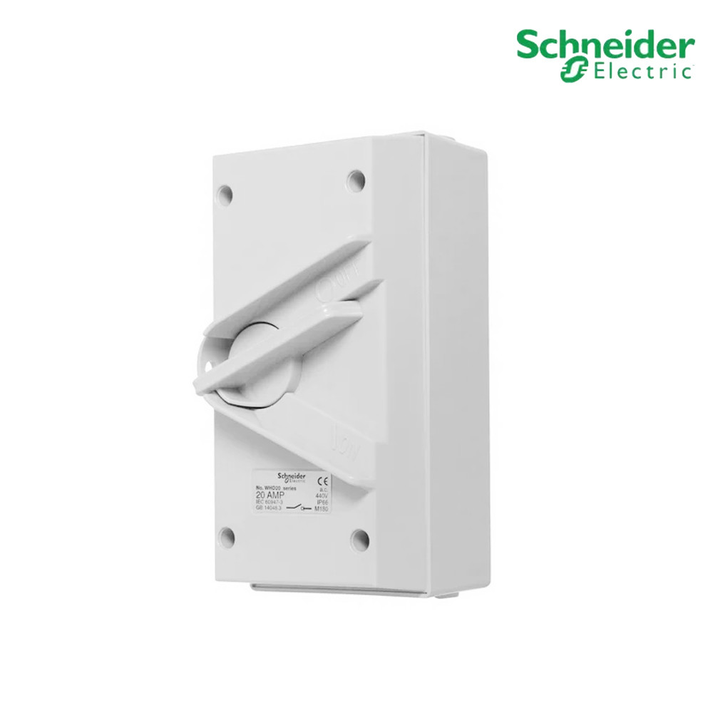 Schneider Electric สวิตช์สำหรับแยกวงจร ชนิดกันน้ำ 2 สาย 20A 440V IP66 ...