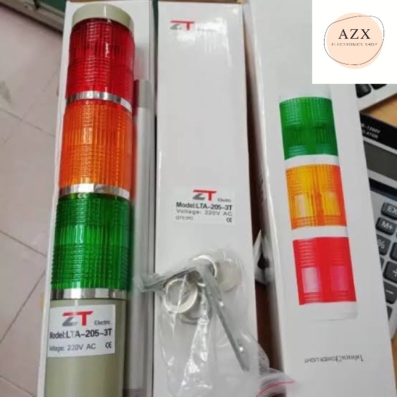 LTA-205-3T 24V 3สี แดง/เหลือง/เขียว Red/Yellow/Green 3 Stack Tower ...