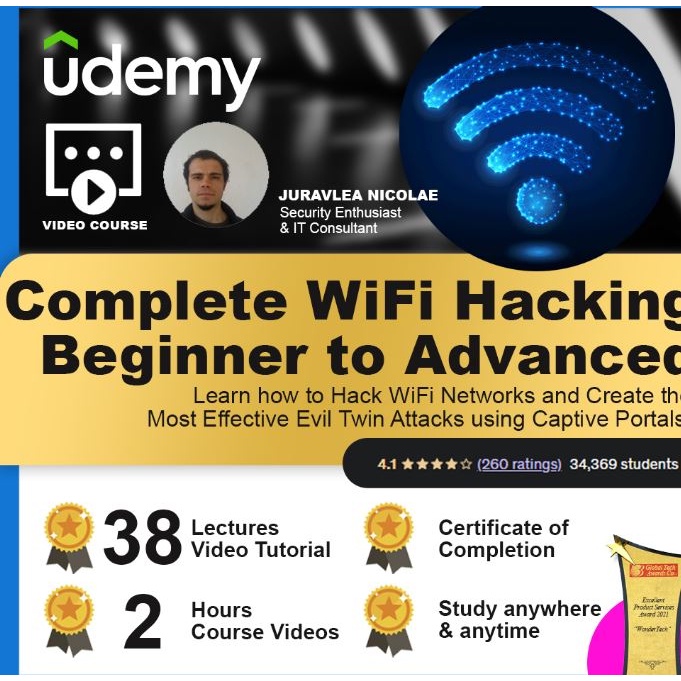 [Video Course] Complete WiFi Hacking Course: Beginner to Advanced ( 38 ...