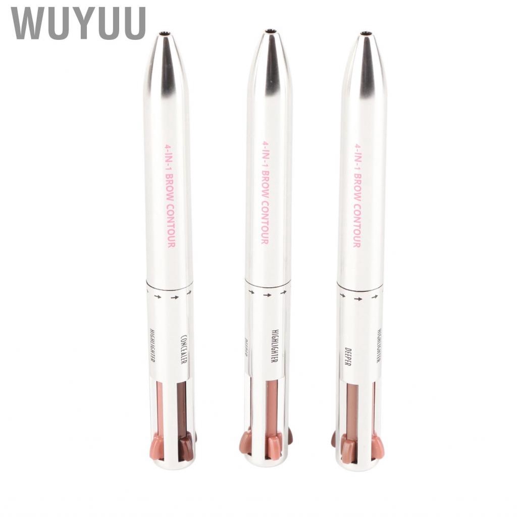 Wuyuu 4 In 1 Eyebrow Highlight Pen Portable Long Lasting Pressing ...