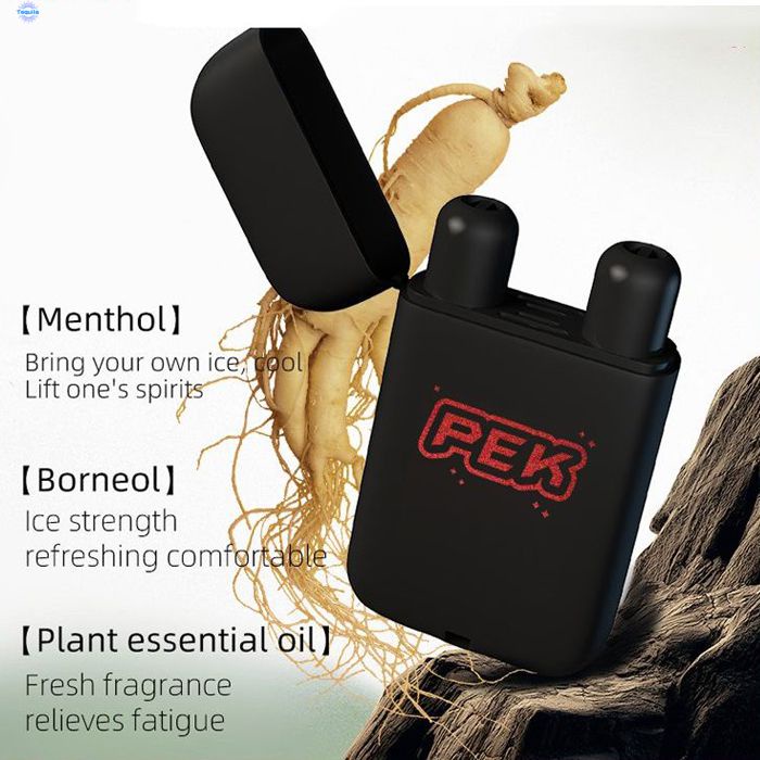 Pek จมูกสมุนไพรกล่อง Double-Hole Refreshing Stick Sleepy ขับรถดูดจมูก ...