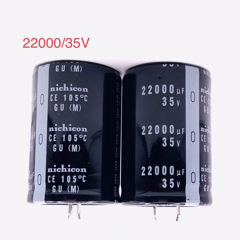 Capacitor 22000UF/35V 105 องศา(Nichicon) คาปาซิเตอร์ | Shopee Thailand