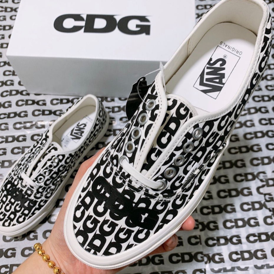 【Ready Stock】CDG x Vans Authentic Og Lx ชื่อร่วม plimsolls ตัวอักษร ...