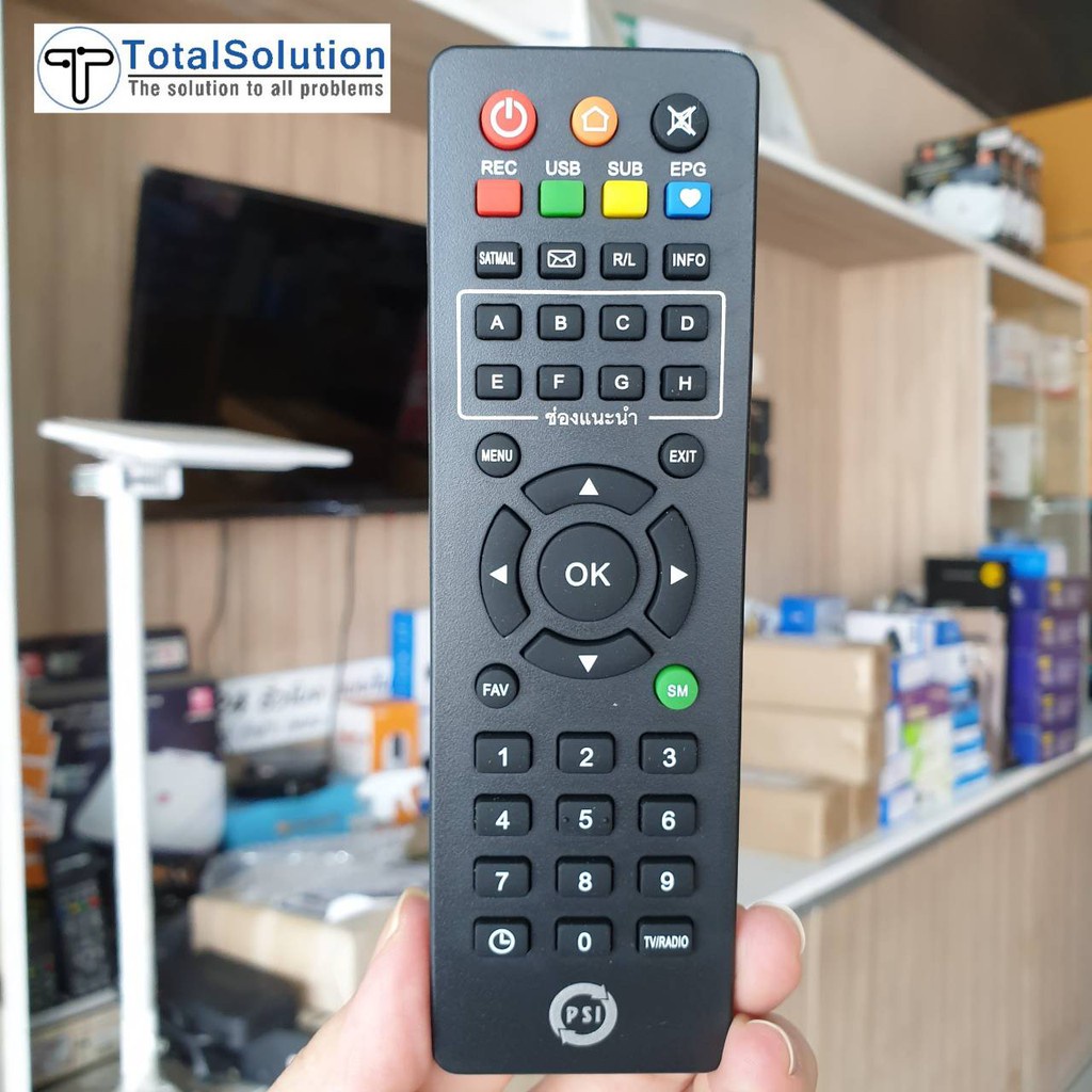 Remote รีโมท PSI แพ็ค 20 ชิ้น / ของลิขสิทธ์แท้ ของใหม่ห่อพลาสติก ใช้ได้กับกล่อง PSI ทุกรุ่น S2HD ...