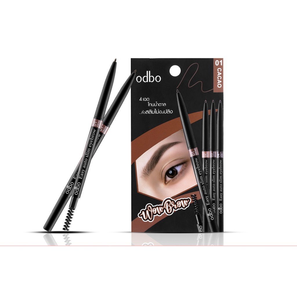 ♦️ของแท้·ส่งด่วน·ถูก♦️Odbo Easy auto slim eyebrow #OD781 : โอดีบีโอ ดินสอเขียนคิ้ว อีซี่ ออโต้ ...