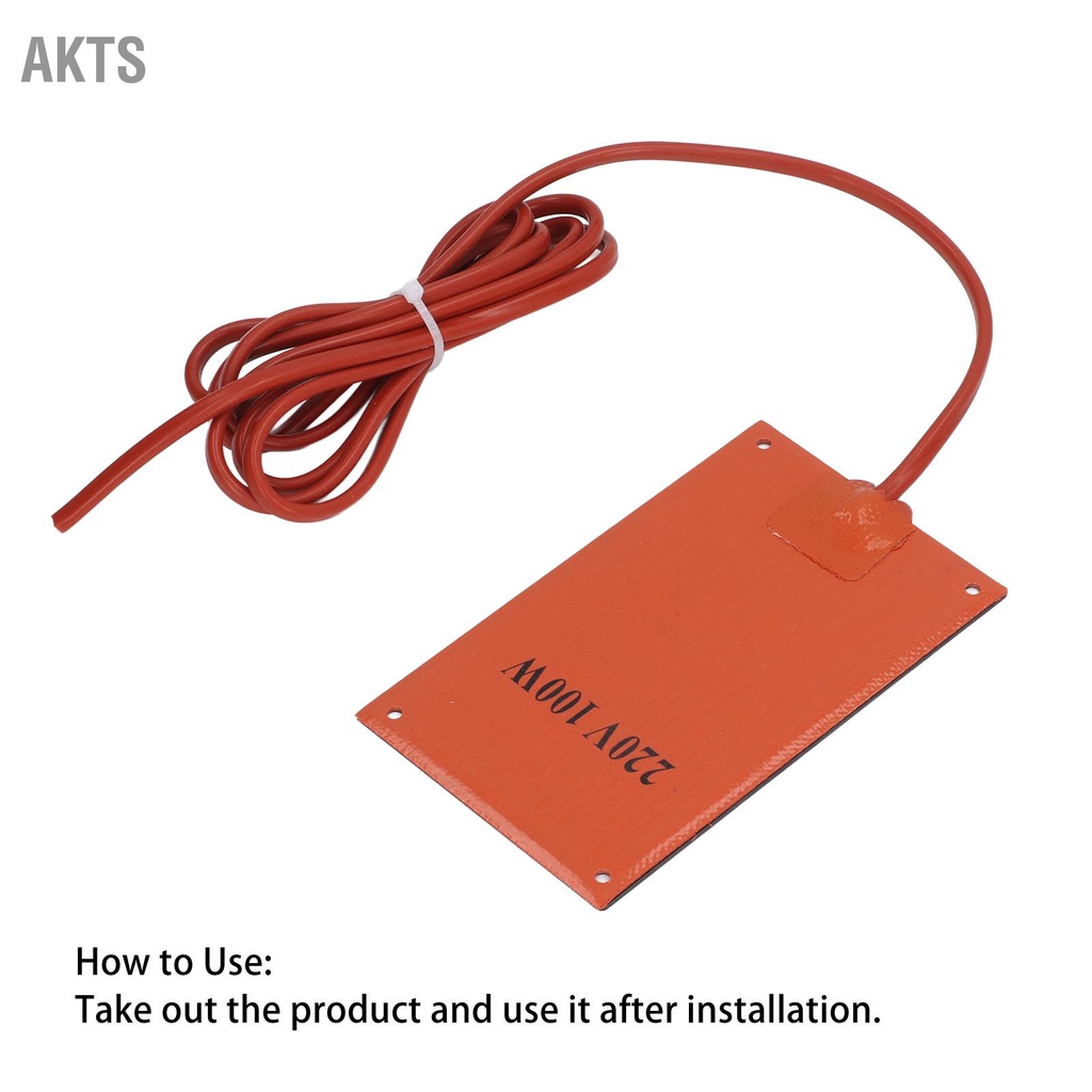 AKTS แผ่นทำความร้อนยางซิลิโคนเครื่องทำความร้อนแผ่นความร้อน 90x150 มม. ...