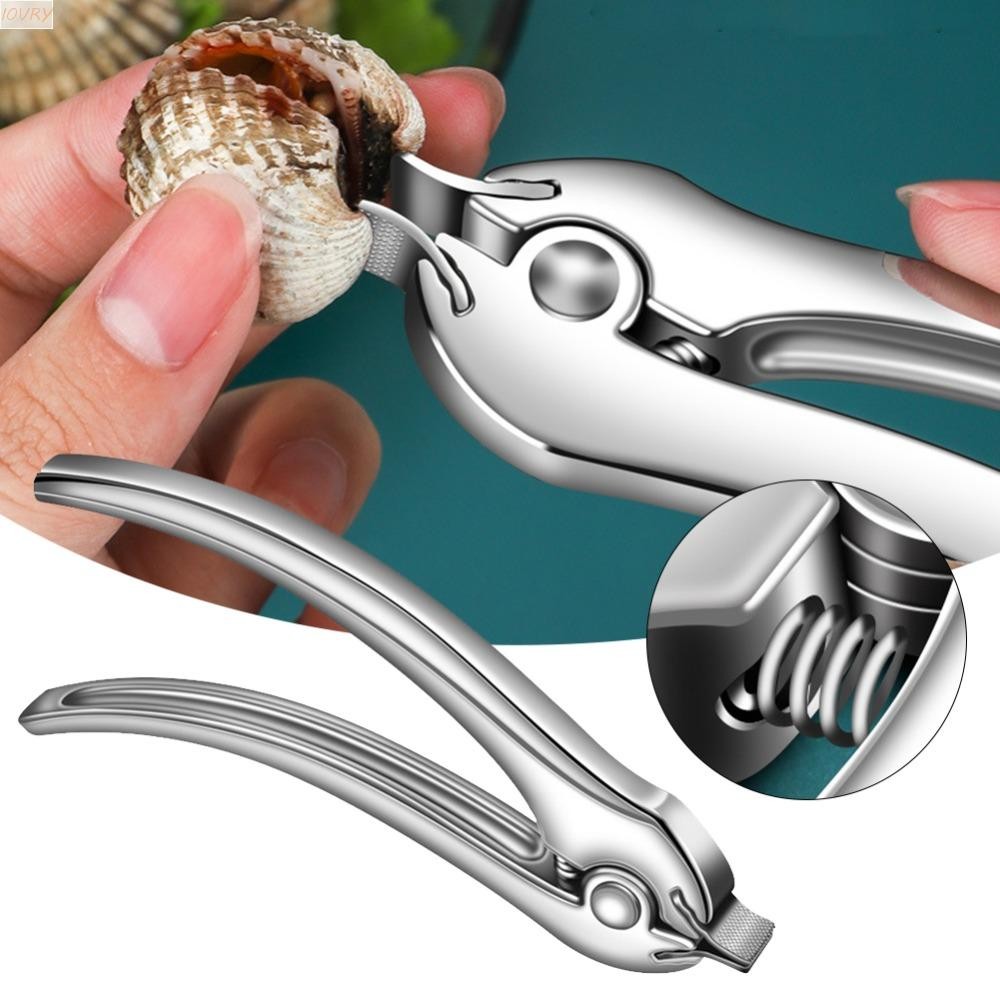 คีมหอยเลือด IVORY, สังกะสีอัลลอยด์โค้งจับ Shellfish Scallop Clamp ...