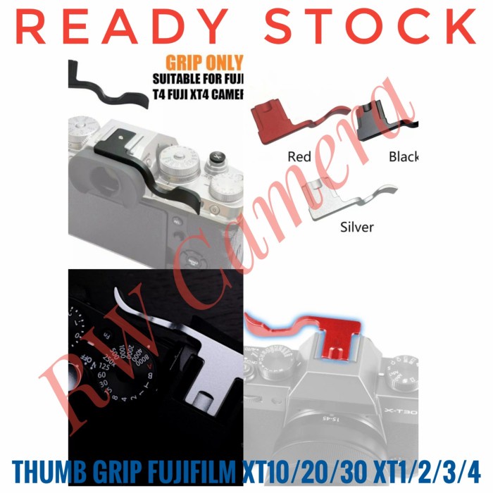 Hand Grip Thumb Up Rest รองเท้าร้อน Fujifilm Fuji XT10 XT20 XT30 XT1 XT2 XT3 XT4 XT5 XH1 XH2 ...