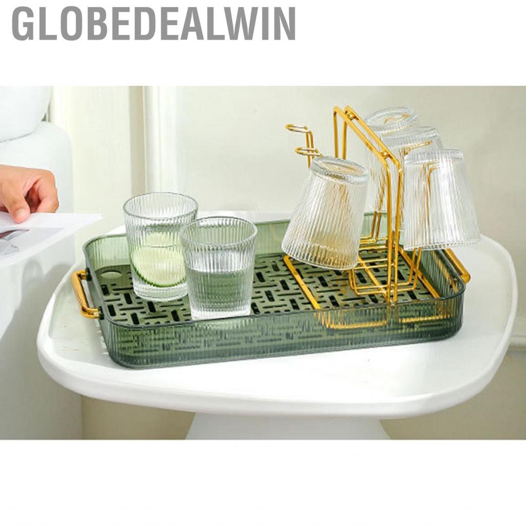 Globedealwin Water Serving Tray Double Layer Simple Environmental ...