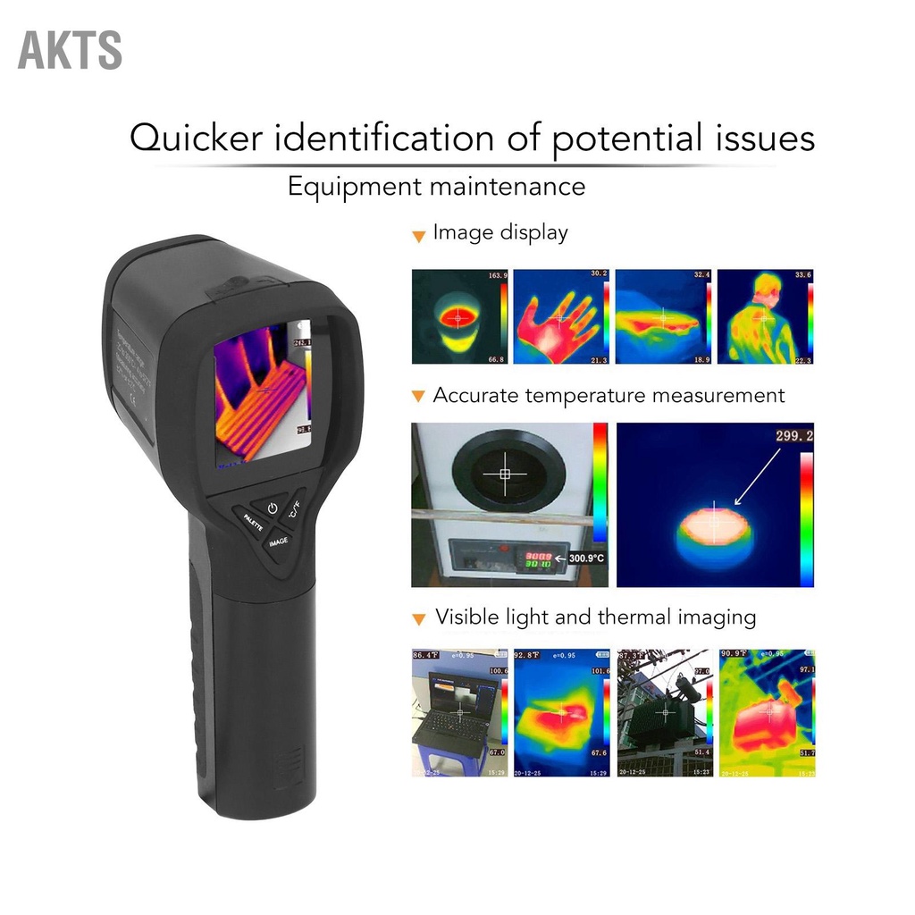 AKTS กล้องถ่ายภาพความร้อนแบบมือถือ ‑20 ถึง 300 ℃ กล้องถ่ายภาพความร้อน ...