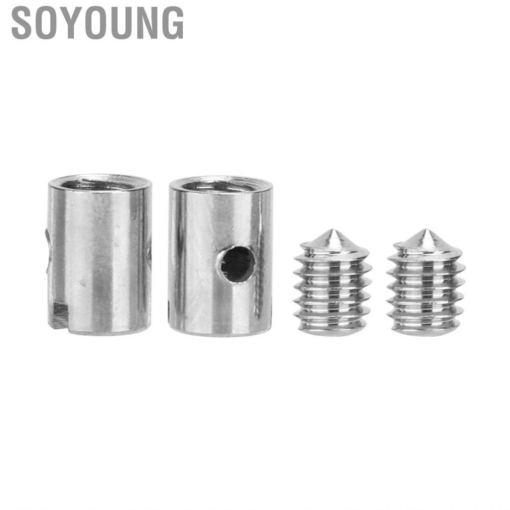 Soyoung Throttle Cable Kit Clamps Silver Metal with Screws for ...