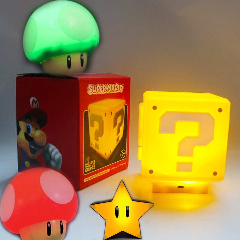 โคมไฟมาริโอ้ mario lamp โคมไฟกลางคืน LED Super Mario Bros Game แบบชาร์จ ...