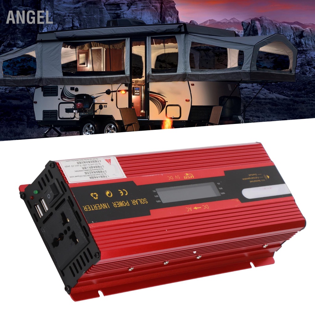 ANGEL Power INVERTER 900W Modified Sine WAVE จอแสดงผล LCD 12/24V ถึง ...