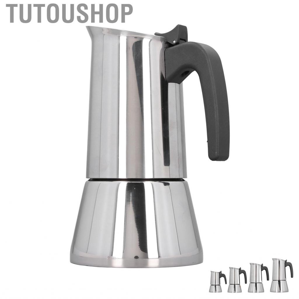 Tutoushop Stovetop Moka Pot 430 Stainless Steel Portable Coffee Making ...