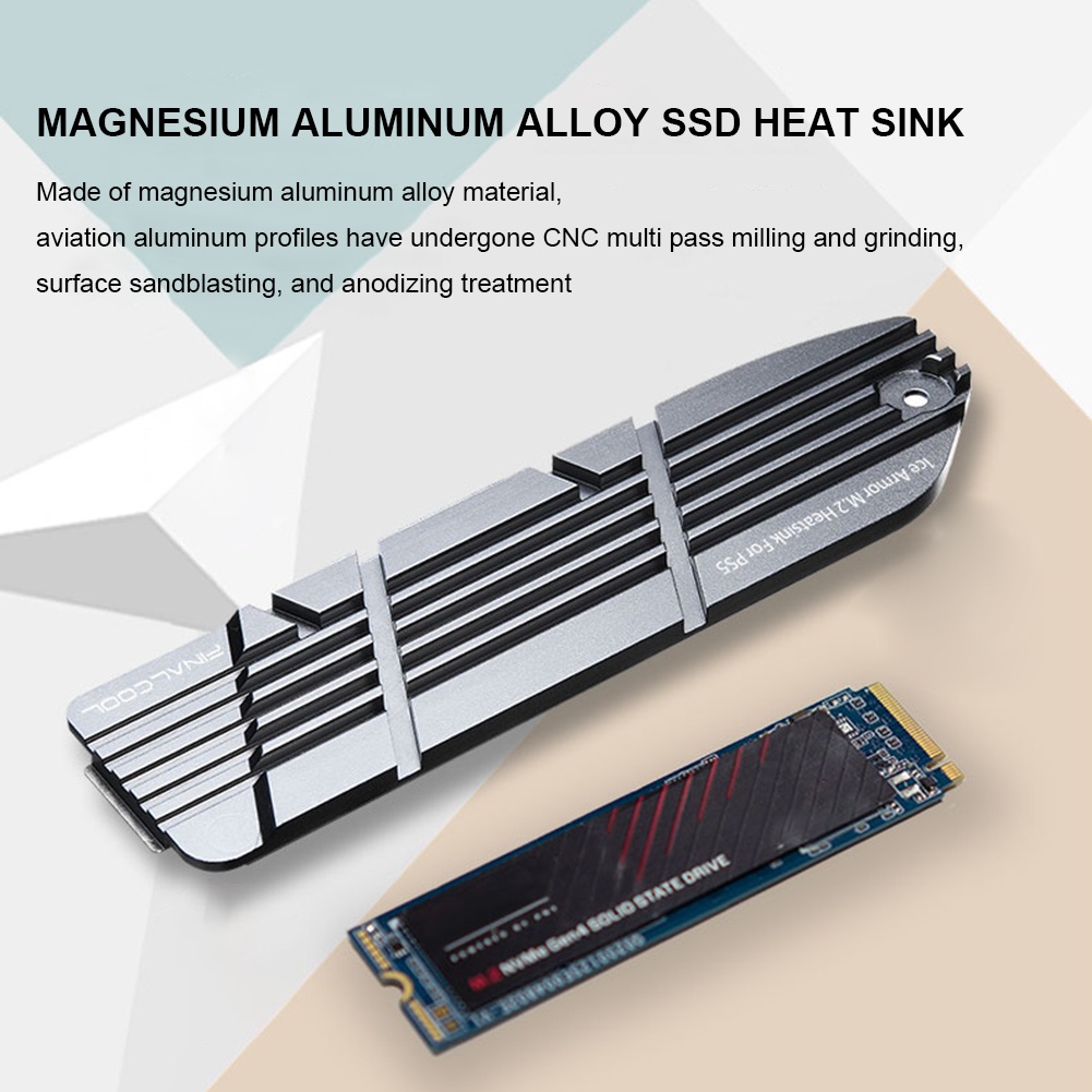 ฮีทซิงค์โลหะ พร้อมแผ่นความร้อน กันฝุ่น สําหรับ PS5 M.2 2280 SSD | Shopee Thailand