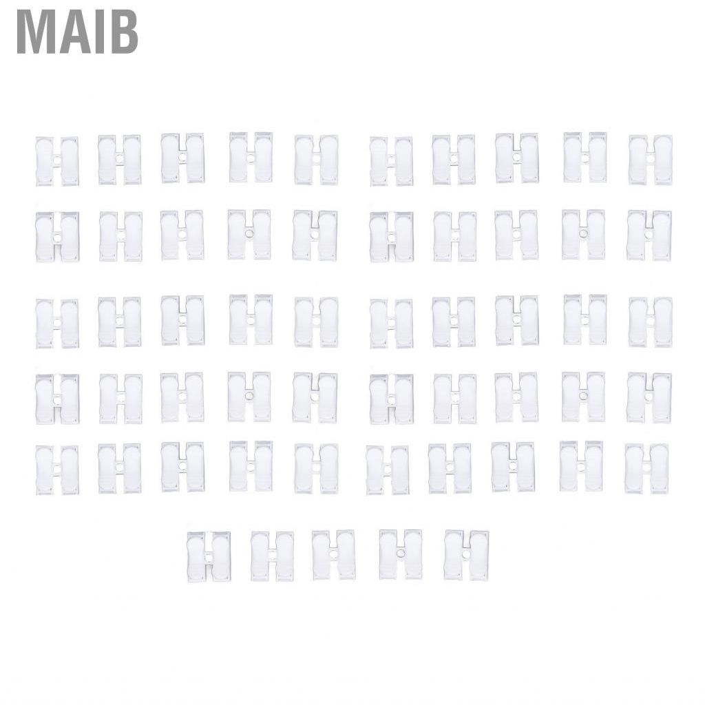 Maib 55Pcs Wire Connector 2Pin Push In Spring Clamp Terminal Wiring ...