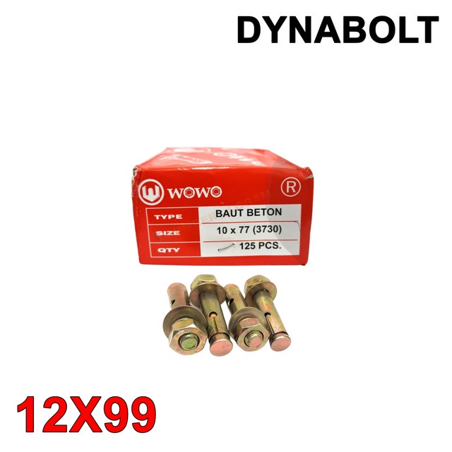 Dynabolt 12x99 WOWO สลักเกลียวไดนาคอนกรีต M12X99 | Shopee Thailand