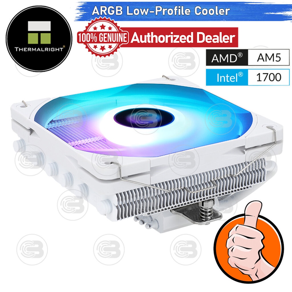 [CoolBlasterThai] Thermalright AXP120-X67 WHITE ARGB Low-Profile CPU ...