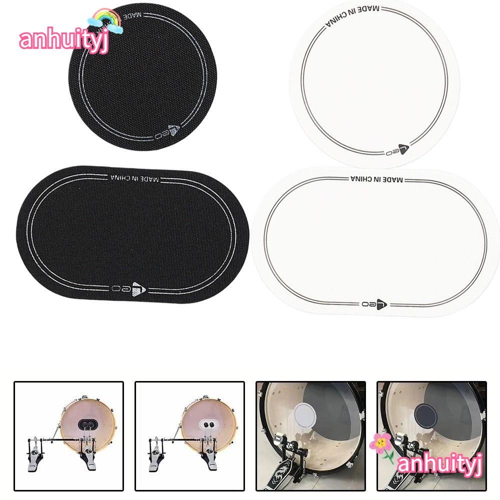 Anhuityj Bass Drum Patch, Drum เครื่องดนตรีคู่/เดี่ยวเหยียบ Drumheads Protector, ชิ้นส่วนกลอง ...