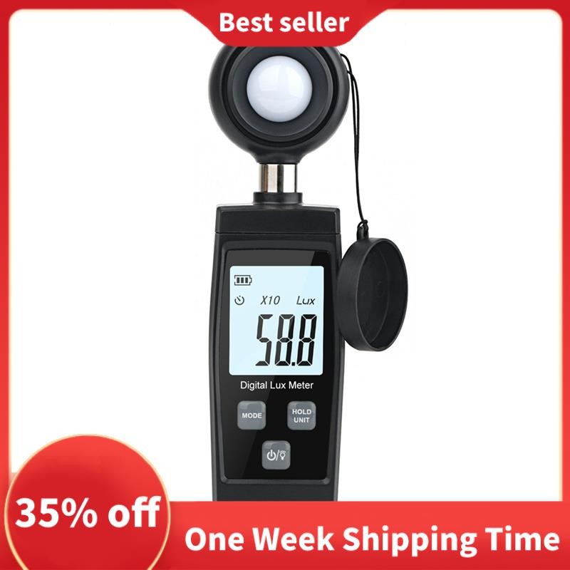 Digital Lux Meter 0-200, 000 Lux Digital LCD Pocket Light Meter Lux/FC วัดเครื่องทดสอบ ...