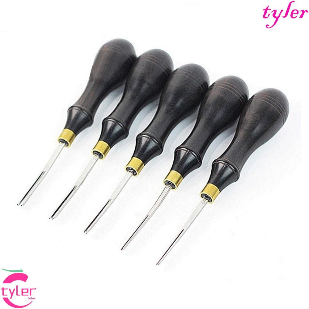 Tyler หนังขอบ Bevelers, Professional ไม้ Handle กว้างปาก Skiving เครื่องมือ, Edge Beveller ...