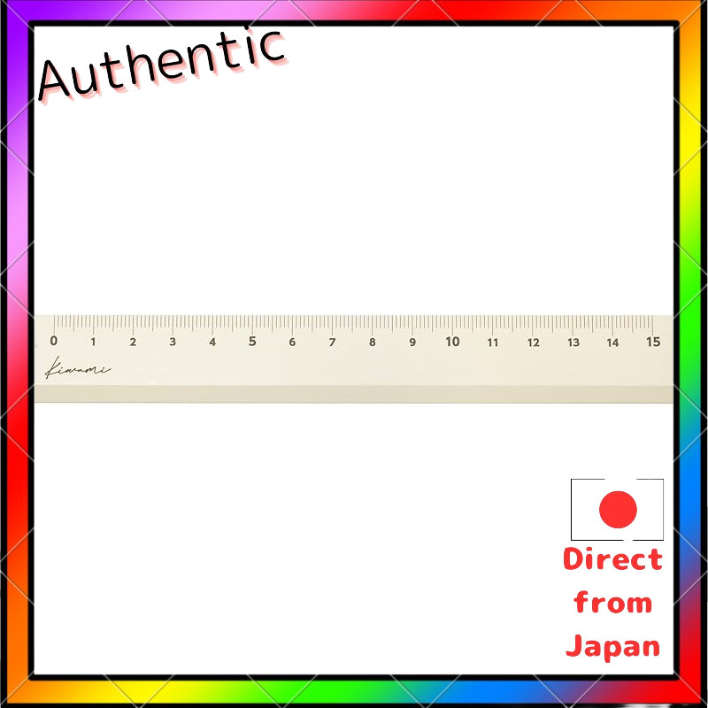 Kyoei Plastic LR Ambidextrous Aluminum Ruler 15cm White KLR-15-W ...