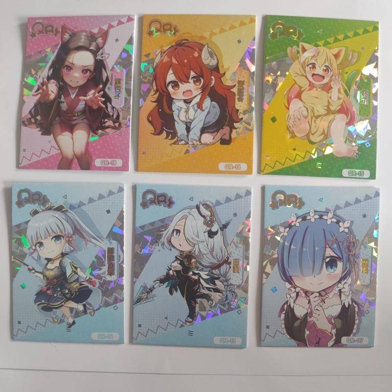 ใหม่ การ์ดเก็บสะสม การ์ดสองกระสุน QR Rare Card Q Version Rem Shin Crane ...