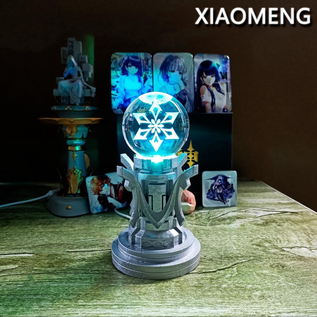 พร้อมส่ง [Yuanshen Merchandise] โคมไฟกลางคืน คริสตัลบอล เรืองแสง 2.0 ...