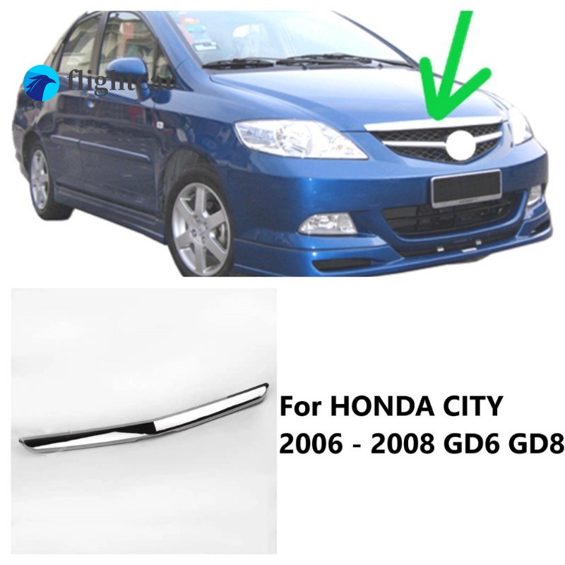 Flightcar กระจังกันชนหน้ารถยนต์ โครเมี่ยม สําหรับ HONDA CITY 2003 2004 2005 2006 2007 2008 GD6 ...