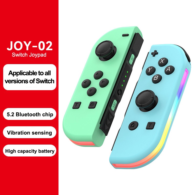 จอยแพดควบคุมเกมไร้สาย JoyCon (L/R) สําหรับ Nintendo Switch & Switch Oled / Lite Gamepad พร้อมสาย ...