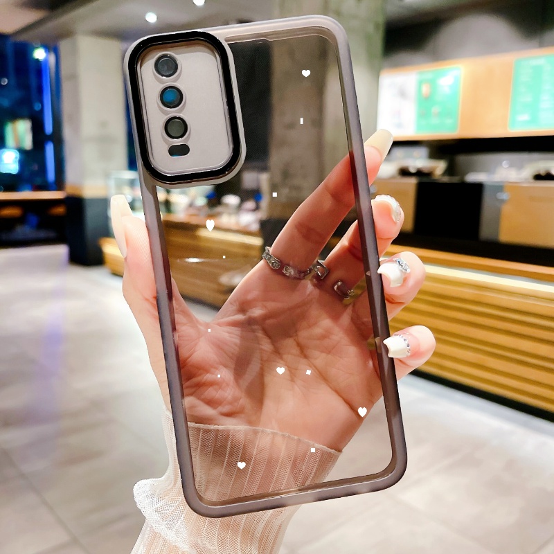 เคส vivo v2048 v2037 v2029 v2042 v2043 v2052 v2028 โปร่งใสหลายสีป้องกัน ...