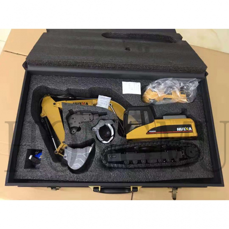 Huina 1/14 Full ALLOY 23CH 2.4G REMOTECONTROL Excavator Full Metal Huina 1580 V4 (GUARANTEEED TO ...