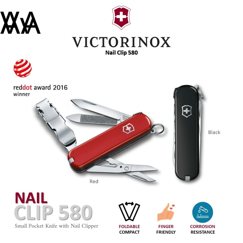 Victorinox Nail Clip 580 - Small Pocket Knife with Nail Clipper (0.6463 ...