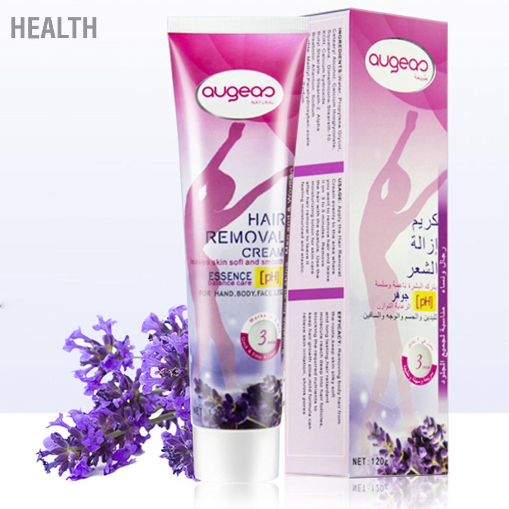 Health 120g ครีมกำจัดขนไม่เจ็บปวดผู้หญิงอ่อนโยนครีมกำจัดขนสำหรับแขนใต้วงแขนขาบิกินี่ Line ...