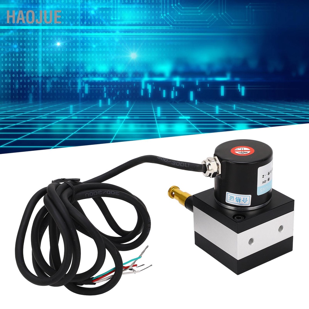 HaoJue Draw Wire Encoder Pulse Stroke อุปกรณ์เสริมสายที่เพิ่มขึ้นสวิทช์ Dia 38 มม. 10-1200 DC8 ...