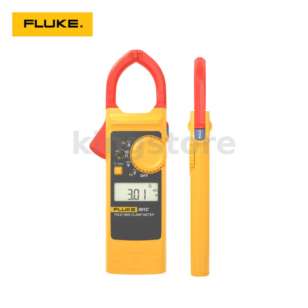 Fluke 301C Plus Mini Digital AC Current Clamp Meter แรงดันไฟฟ้าโวลต์มิเตอร์ 1000A แอมมิเตอร์คีม ...