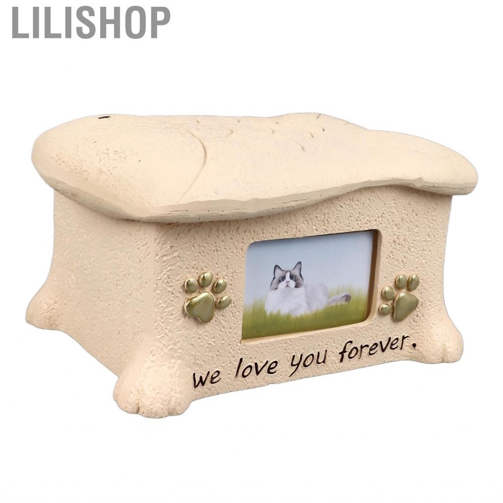 Lilishop Resin Pet Memorial Urns with Fish Shaped Lid Engraved ...