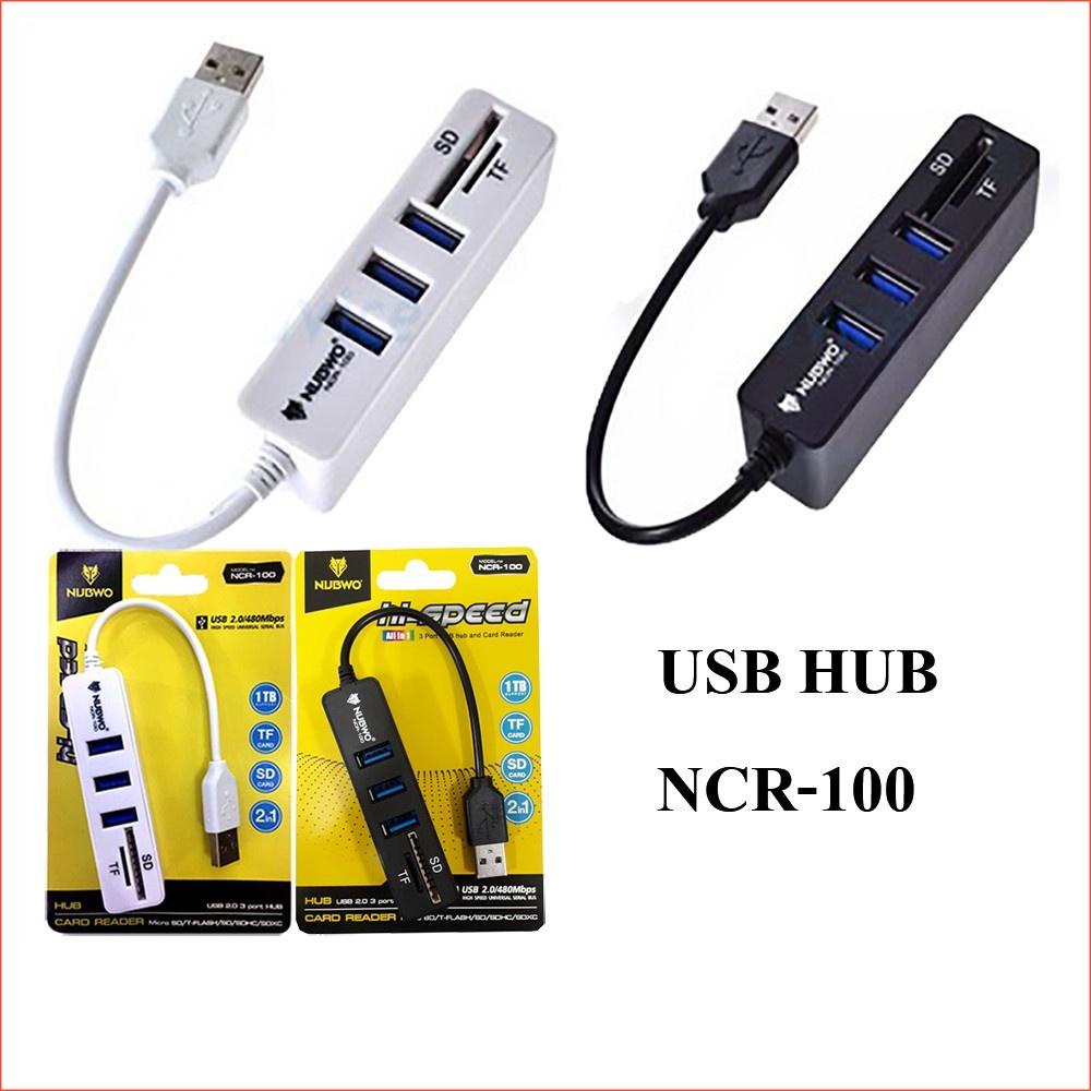 NUBWO ตัวเพิ่มช่องUSB+ตัวอ่านการ์ด HUB USB 3 Port +Card Reader 2.0 ...