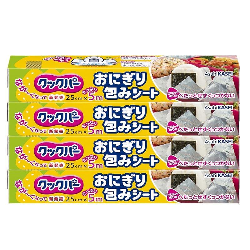 【Bulk purchase】Cookper Onigiri Wrapping Sheets 25cm×5m ×4 set | Shopee ...