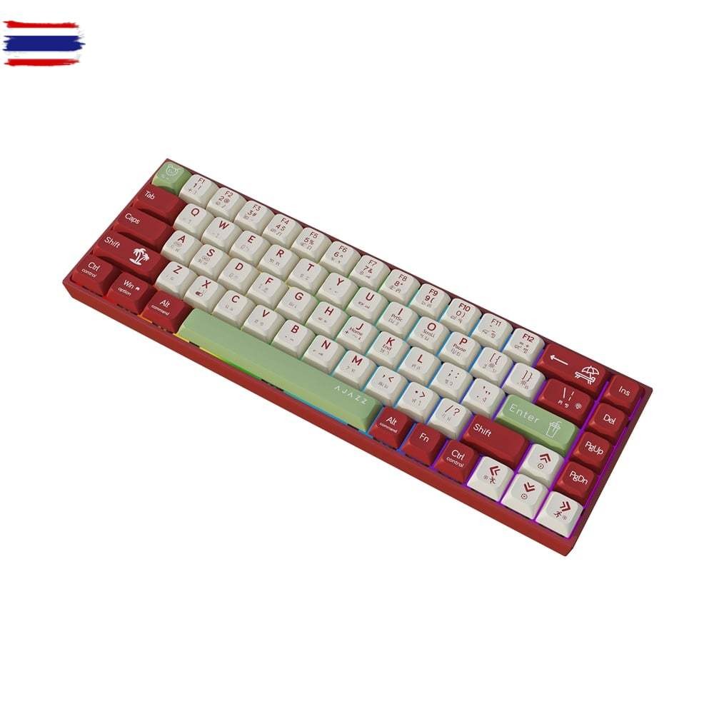 KEYBOARD AJAZZ AK681 SUMMER RED - RED SWITCH | Shopee Thailand