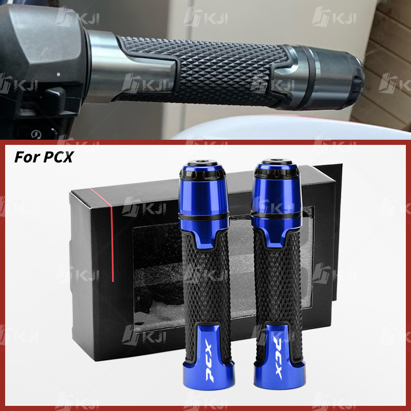 สําหรับ Yamaha PCX 160/150/125 ยาง Hand Grips พร้อมปลั๊กลื่นจับคันเร่ง ...