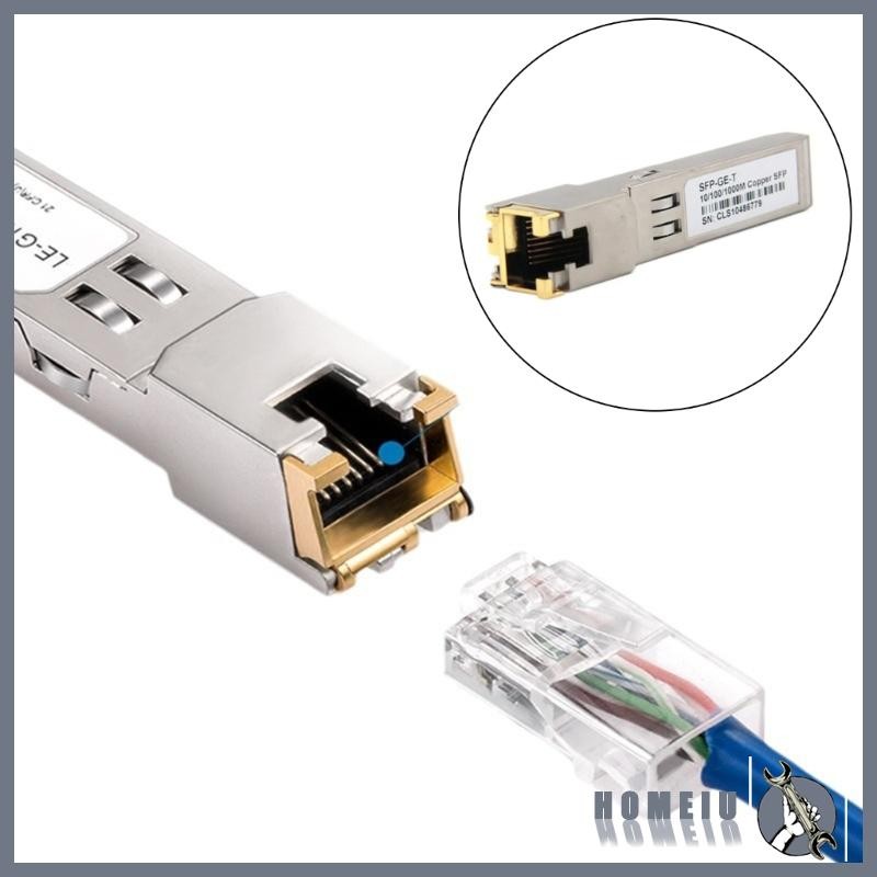 Homeiu SFP โมดูล RJ45 Switcher SFP ทองแดง RJ45 SFP โมดูล Gbic 10 100 ...