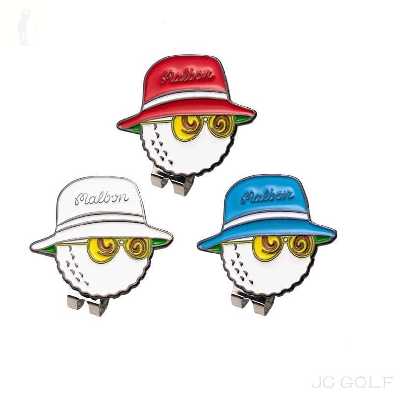 【New】 Malbon Golf Hat Clip Metal Magnetic Golf Mark Green Ball Mark ...