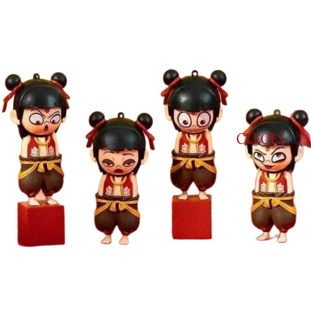 Cleoes NeZha2 ตุ๊กตาเปลี่ยนหน้า,พลาสติกสไตล์จีน NeZha Face Makeup Toy ...