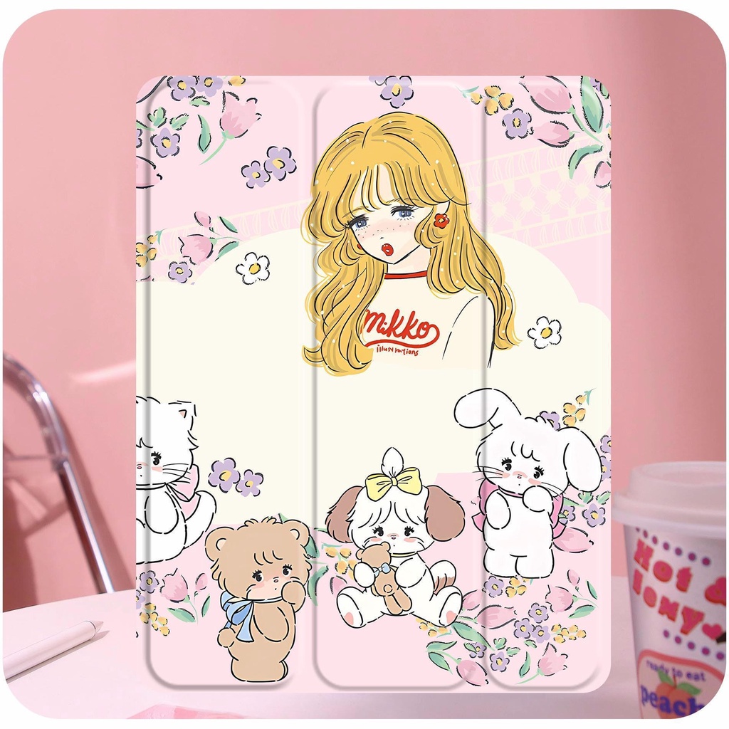 พับได้ เคาไอแพด ลายการ์ตูน เคสใสไอแพด Mikko ไอเเพด 10.2 gen7/8/9 iPad gen10 ipad Pro11 2018-2022 ...