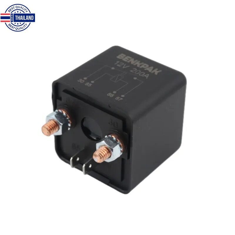 Car Starter Relay รีเลย์กำลังสูง 4ขา 200A 100A 12V 24V รีเลย์รถยนค์ รี ...