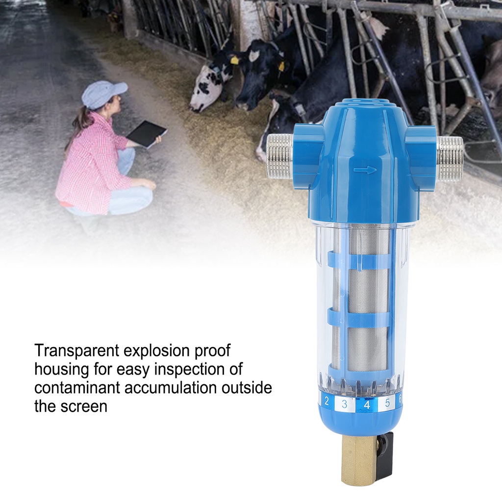 GardeingH ด้ายชาย G3/4 Doser Spin Down Water Filter G1/4 ตัวกรองตะกอน ...