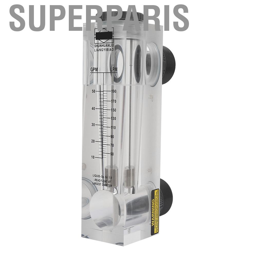 Superparis LZM-50 BSPT Inch Meter Panel Type Flowmeter Measuring Tool ...