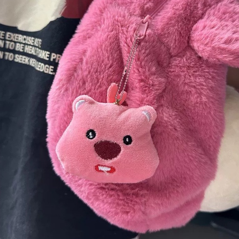 Little Beaver Loopy Plush Keyfob ของขวัญส่วนบุคคลน่ารักนักเรียนคู่ ...