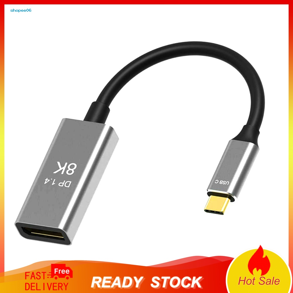 Setn อะแดปเตอร์สายเคเบิล 8K 144Hz USB Type C เป็น Displayport สําหรับแล็ปท็อป โปรเจคเตอร์ TV PC ...